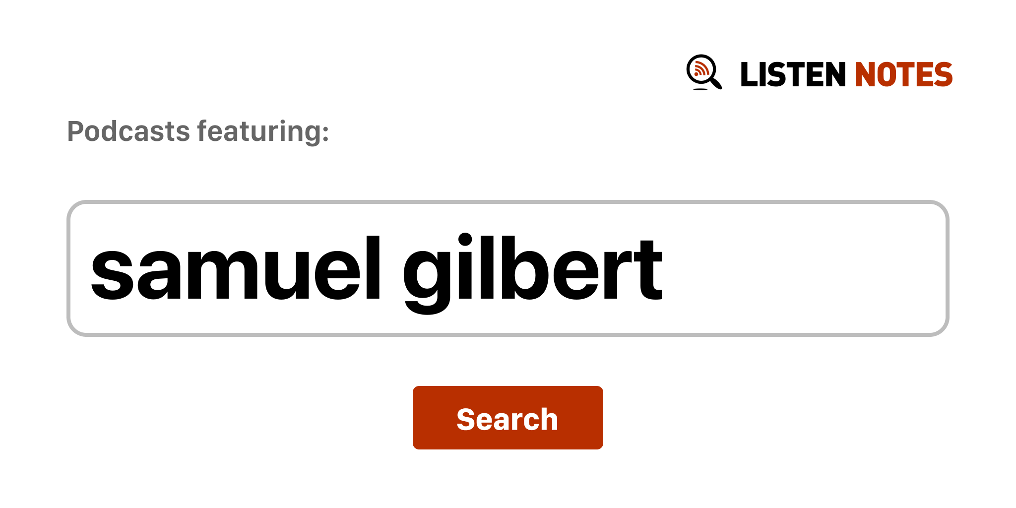 Samuel Gilbert - Top podcast episodes